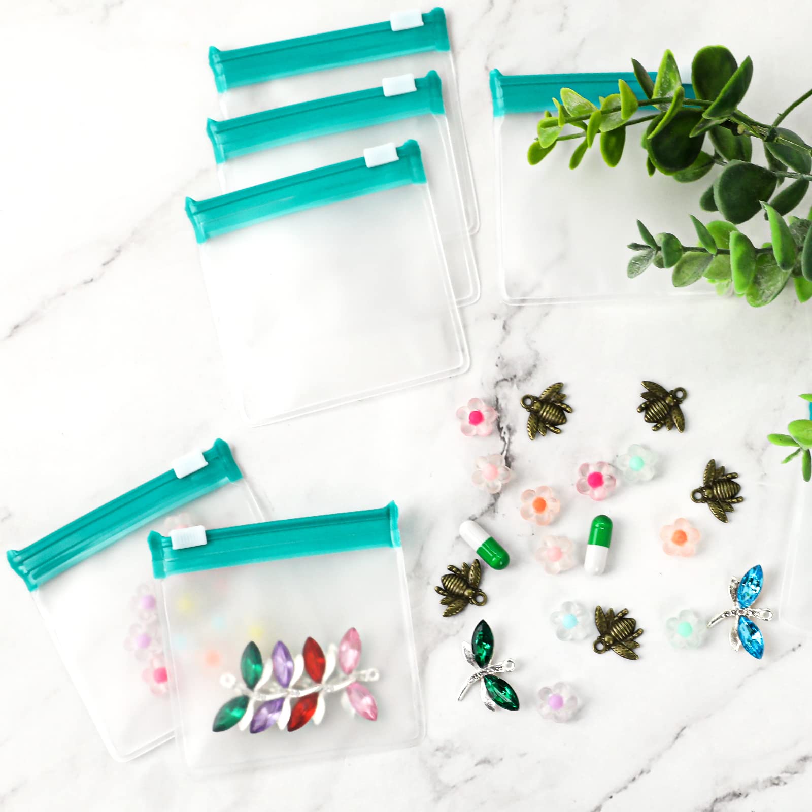 24 Pieces Pill Pouch Bags Reusable Zippered Pill Bags Small Portable Pill Baggies Reusable Pill Storage Pouch Bags Translucent Plastic Pill Packets with Slide Lock for Medicines Small Items