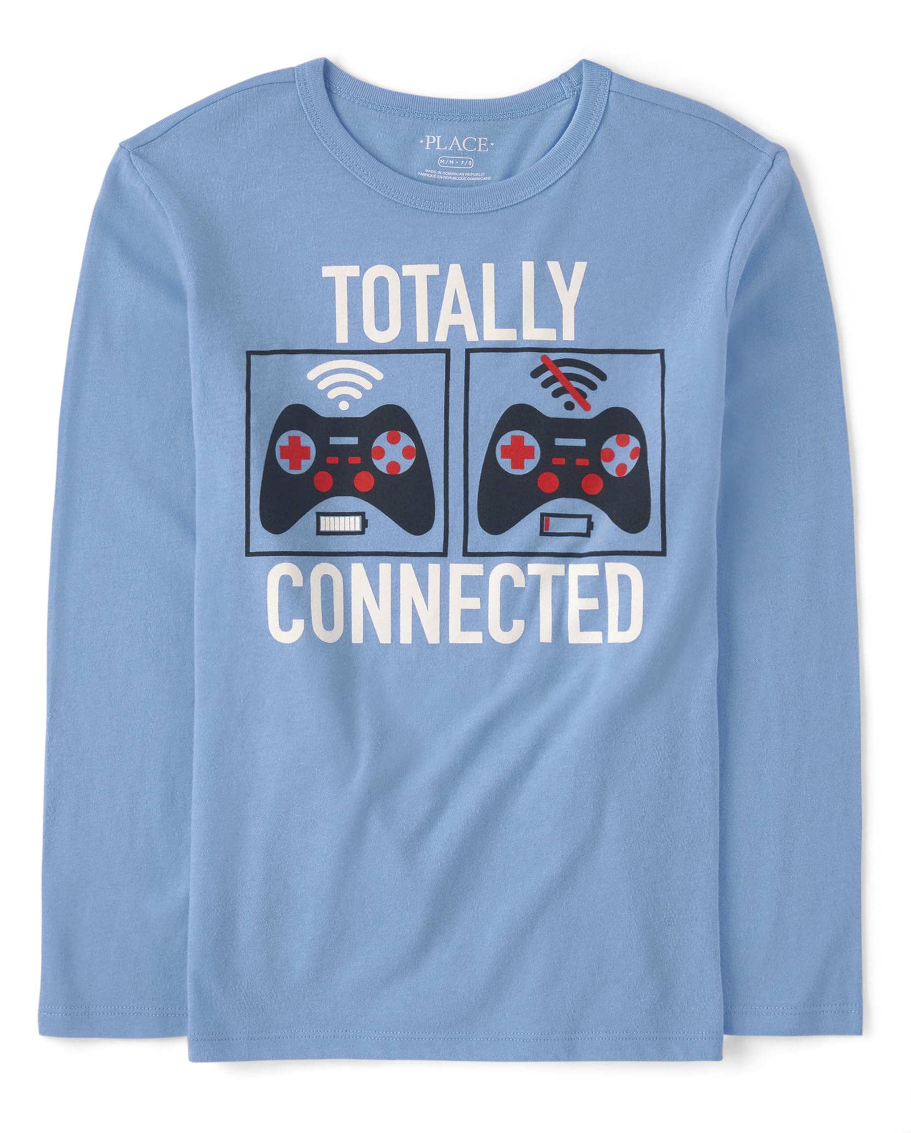 The Children's Place Boys Assorted Everyday Long Sleeve Graphic T-Shirts Totally Connected X-Small