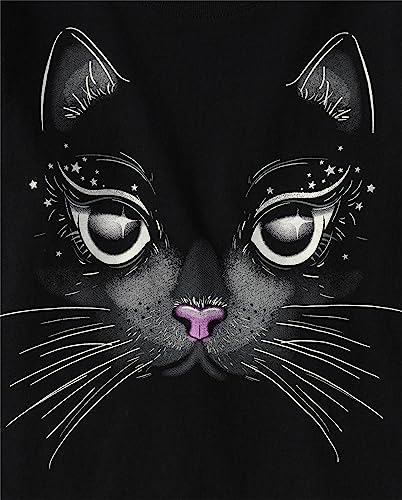 The Children's Place,Long Sleeve Halloween Graphic T-Shirt,Black,XLarge (14)
