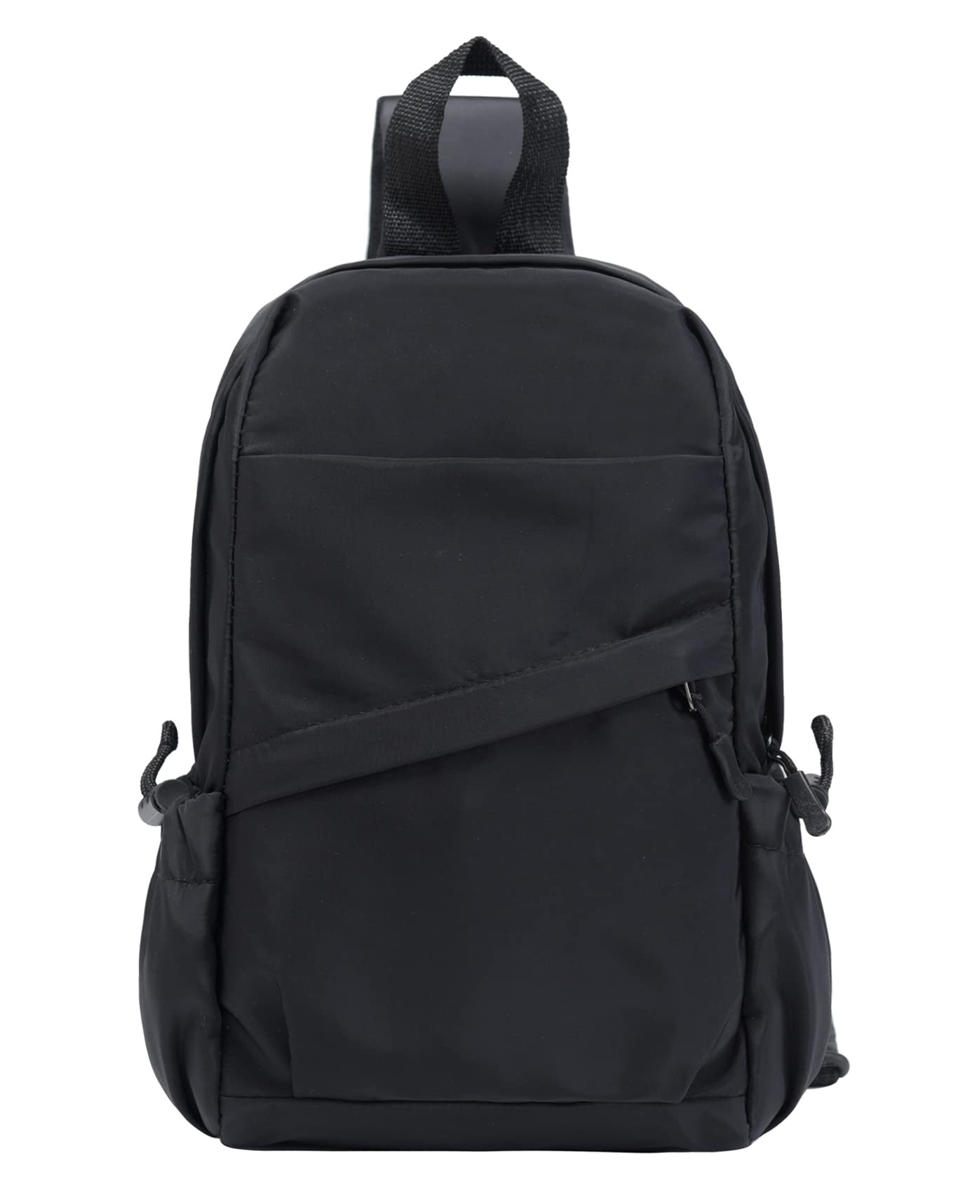 Small Crossbody Sling Backpack Sling Bag, Chest Bag Daypack Cross Body Bag Fanny Pack for Outdoors Traveling Hiking - Black