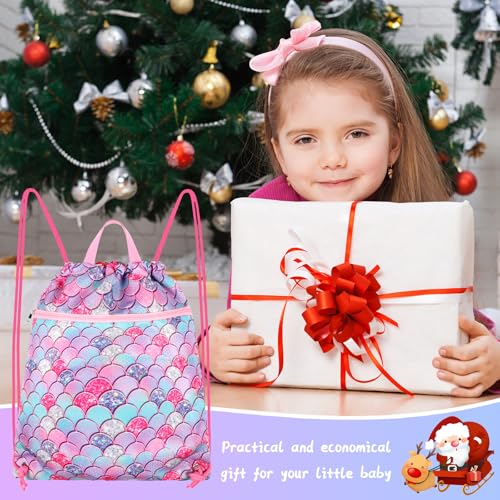 RLGPBON Backpack, Drawstring, Waterproof, for Kids Girls and Boys, Gym, Dance, Sports, 1L