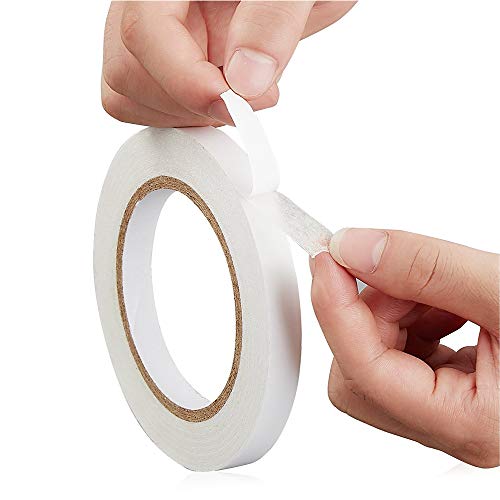 BYUEE 3 Rolls 0.4" x 30 Yards Double Sided Adhesive Sticky Tape for Crafts, Scrapbooking, Photography, Scrapbook Paper, Rubber Stamps, Card Making, Gift Wrapping, DIY, Arts, Office & Home Supplies