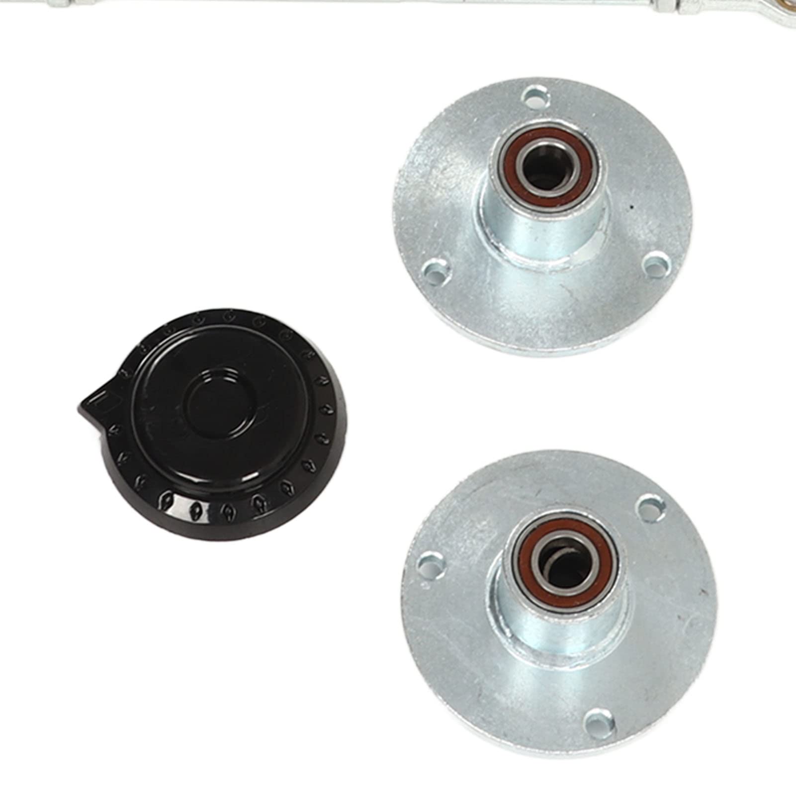 300mm Steering Wheel Steel Kit, Karts Steering Wheel Kit Tie Rod Joint Gear Rack Shaft Kit for 100cc 125cc 140cc 150cc Kart Quad