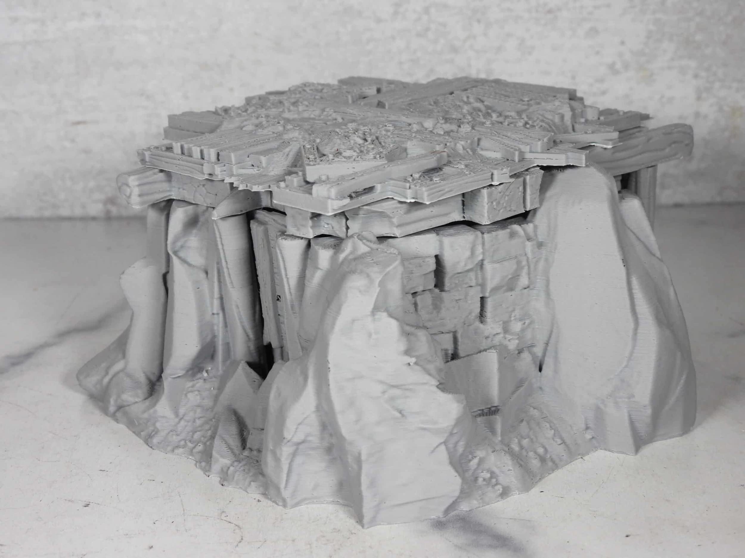 3D Printed Miniature: Badland Orc House #1 by GameScape3D