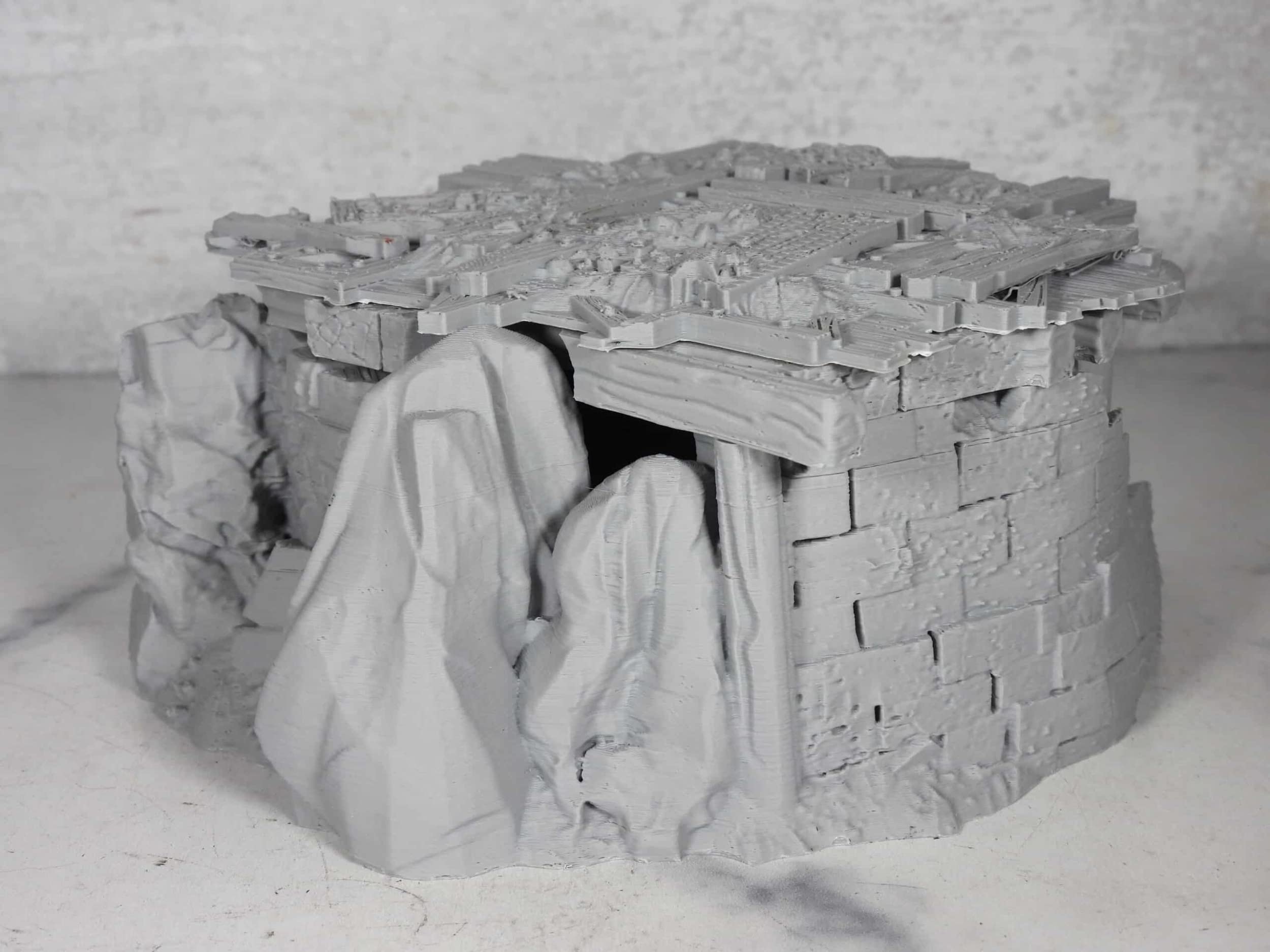 3D Printed Miniature: Badland Orc House #1 by GameScape3D
