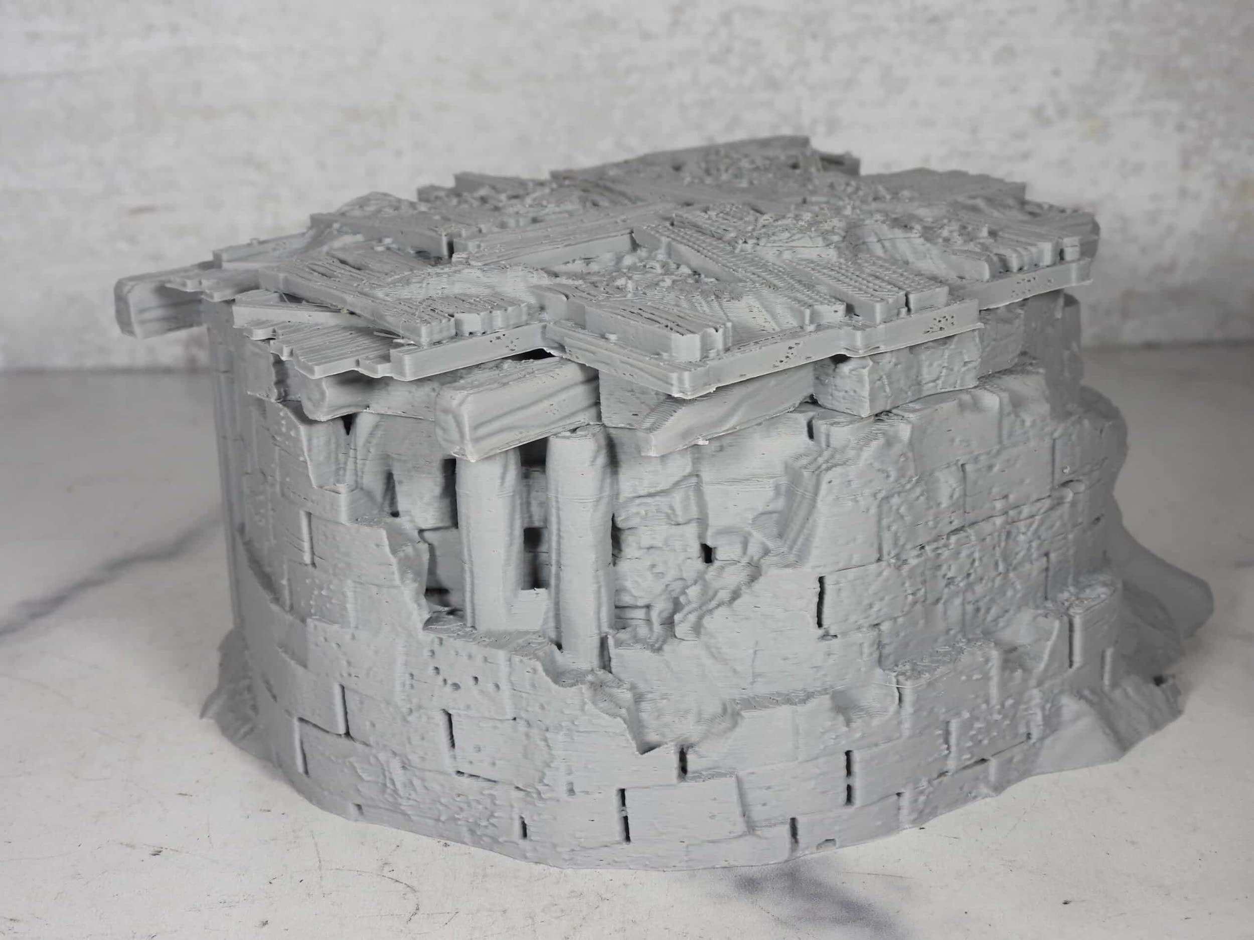 3D Printed Miniature: Badland Orc House #1 by GameScape3D