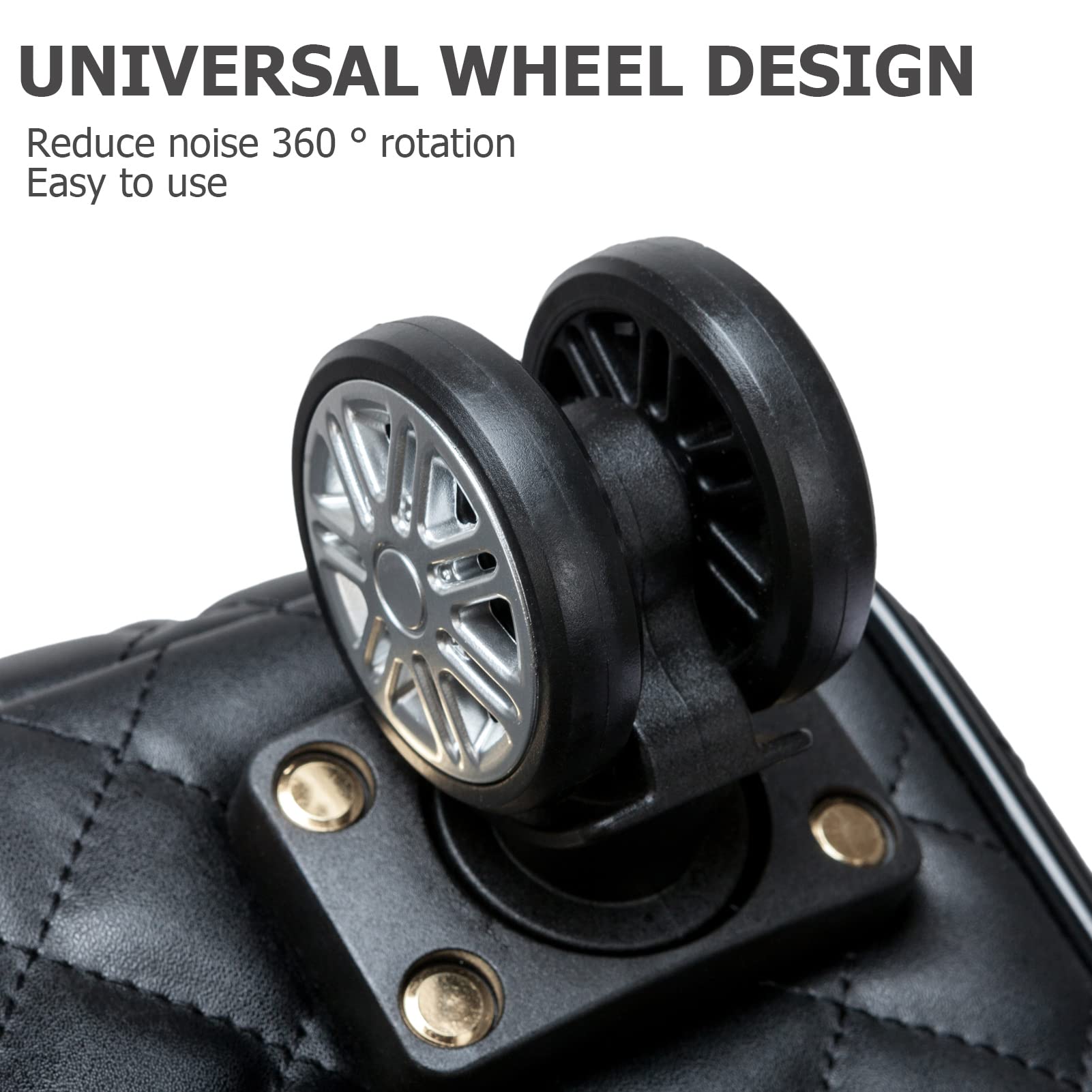 feilario 16in Leather Softside Underseat Carry on Suitcases Expandable Spinner Wheels Travel Luggage