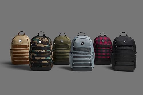 Hurley Mens Skateboard Backpack, Camo, One Size