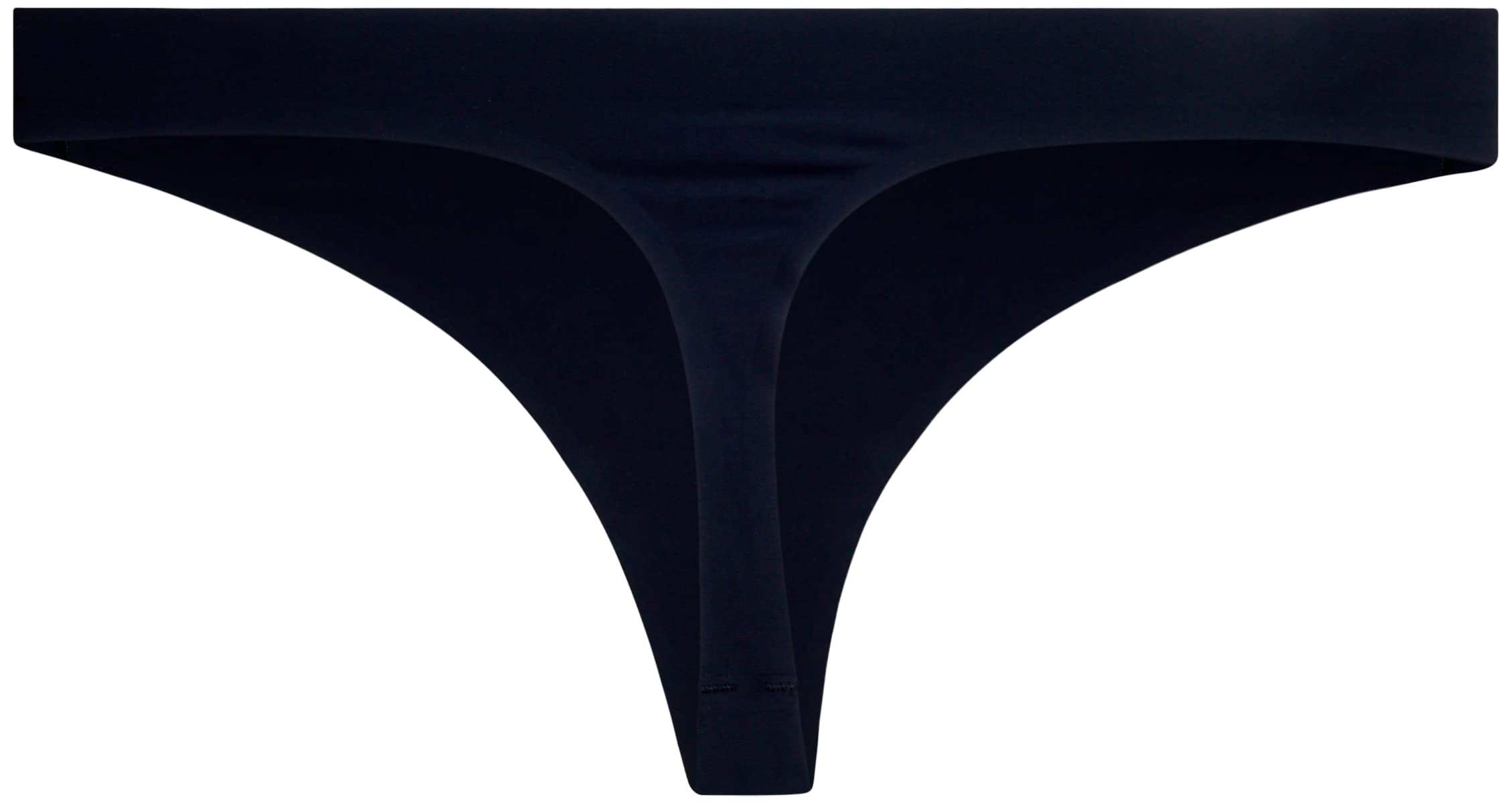 Reebok Women's Thong Underwear - 4 Pack or 8 Pack Breathable Stretch Performance Sexy Seamless Thong Panties for Women (S-XL), Size Medium, Shark Skin/Black-4pk