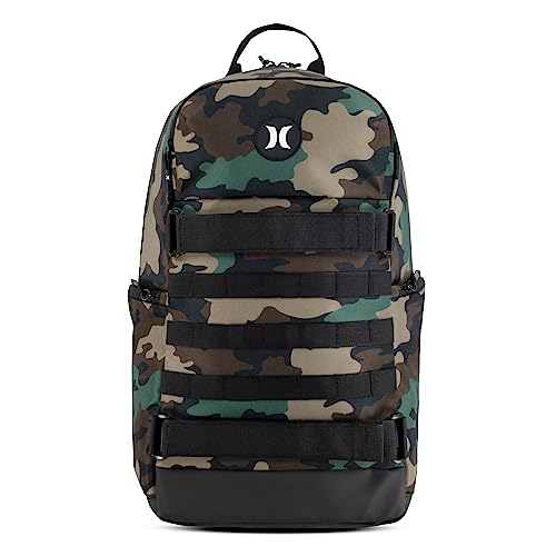 Hurley Mens Skateboard Backpack, Camo, One Size