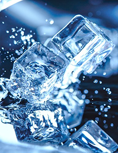 DomeStar Clear Fake Ice Cubes, 20 PCS 1.0" Plastic Ice Cubes Acrylic Clear Ice Rock Diamond Crystals Square Fake Ice Cubes Display for Summer Home Decoration Wedding Centerpiece Vase Fillers