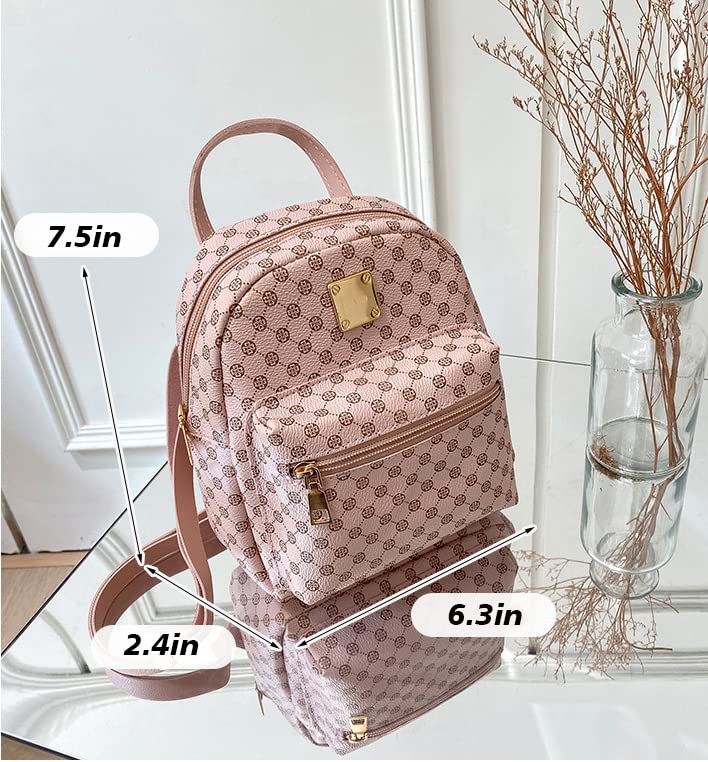 Votachin Fashion Mini Backpack Women's Shoulder Bag Convertible Crossbody handbag purse Small Backpack Cute Ladies Bag(White)