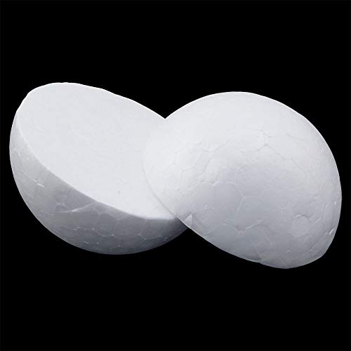 Batino 10PCS 2“ White Foam Balls Half Round Hemispherical Christmas Craft Ball Wedding Decoration DIY Art Decoration