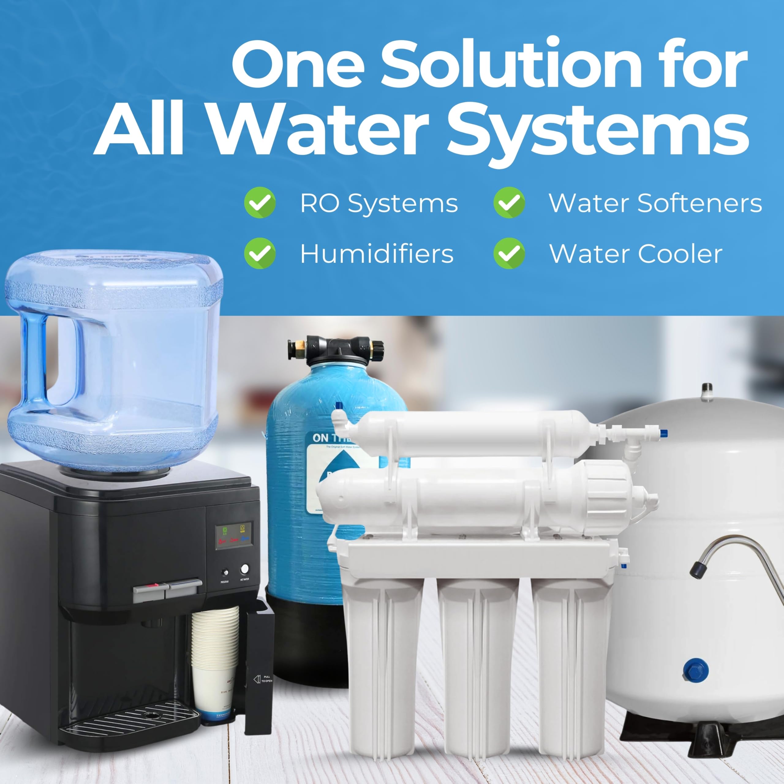 IPW Industries Inc | Sani System (SS24N) Liquid Cleaner for RO System, Coolers & Water Softener | Best Reverse Osmosis System Cleaner for Whole House Water Softener/Water Treatment for Drinking Water