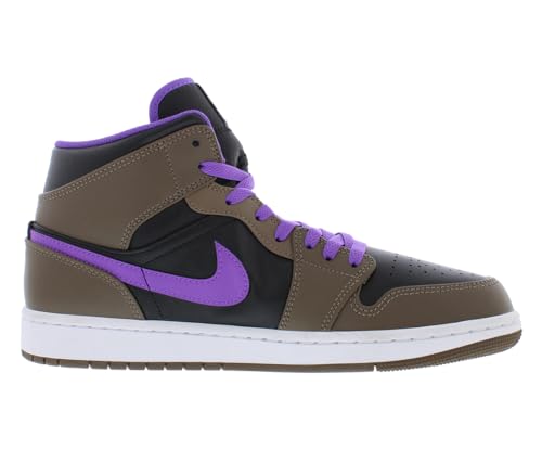 Nike Men's Air Jordan 1 Mid Sneaker, Palomino Wild White Berry, 11.5