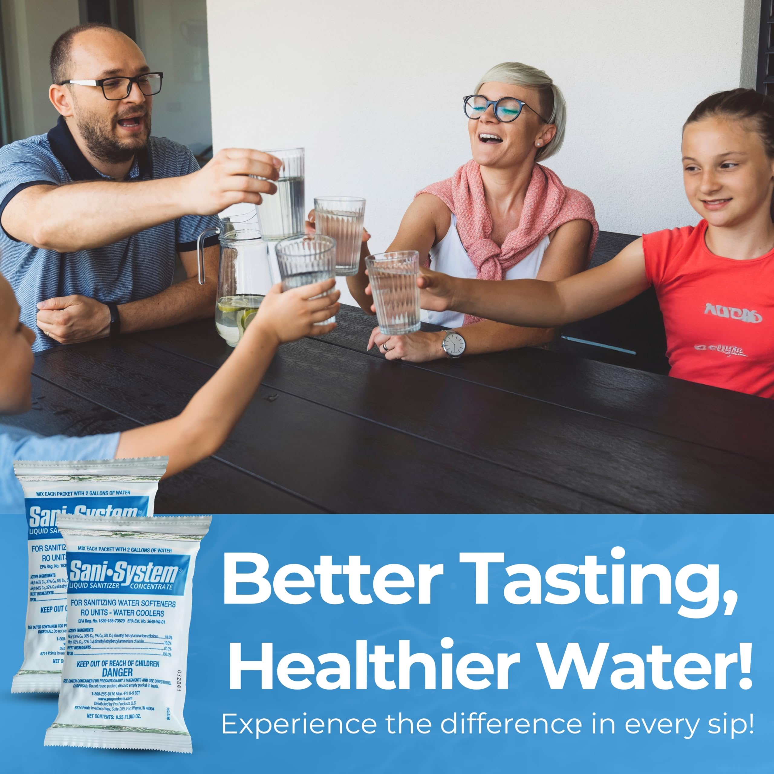 IPW Industries Inc | Sani System (SS24N) Liquid Cleaner for RO System, Coolers & Water Softener | Best Reverse Osmosis System Cleaner for Whole House Water Softener/Water Treatment for Drinking Water