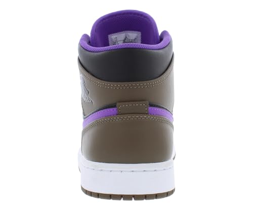 Nike Men's Air Jordan 1 Mid Sneaker, Palomino Wild White Berry, 11.5