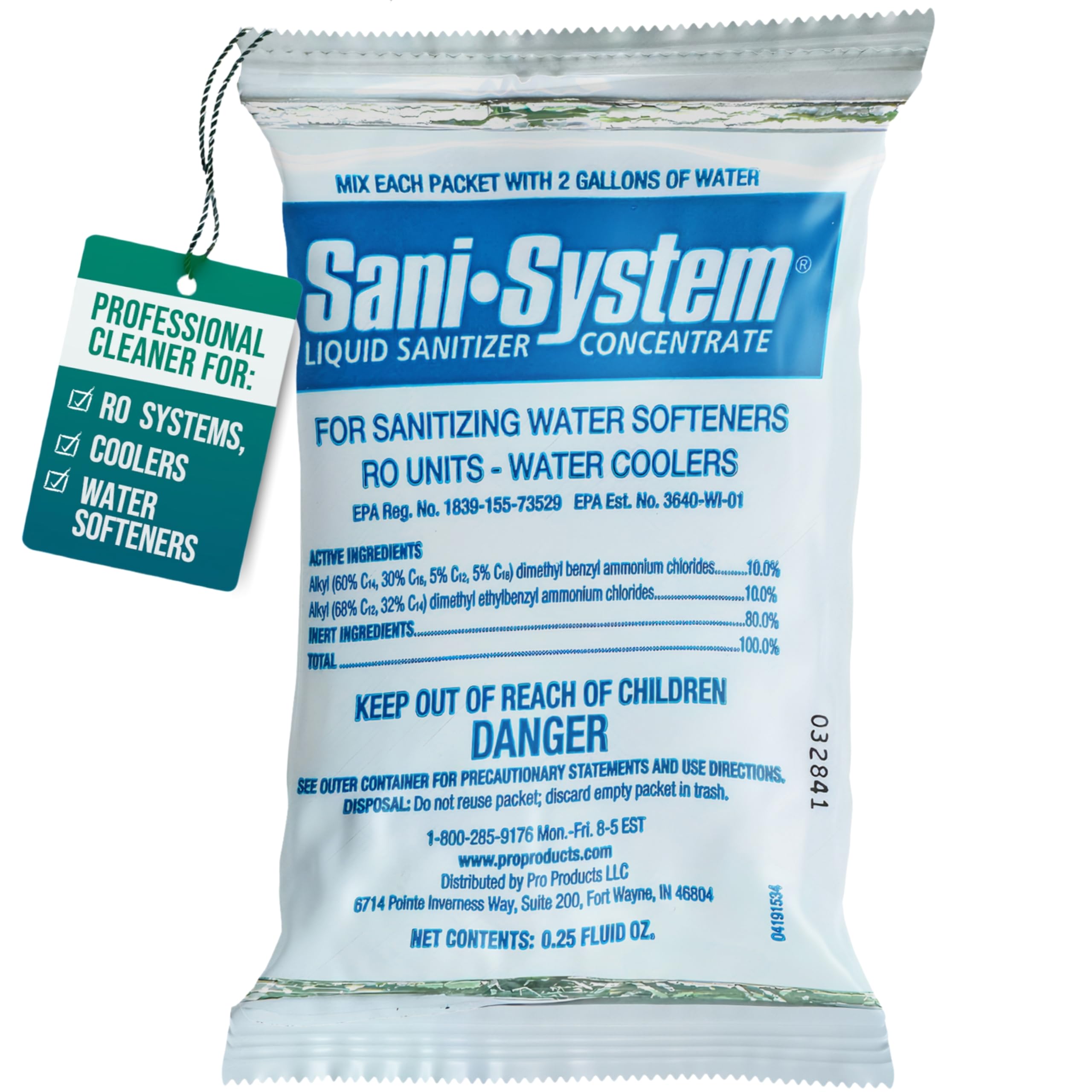 IPW Industries Inc | Sani System (SS24N) Liquid Cleaner for RO System, Coolers & Water Softener | Best Reverse Osmosis System Cleaner for Whole House Water Softener/Water Treatment for Drinking Water