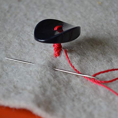 20 pcs. Large Eye Hand Sewing Needles - 1.5 inch Long in Needle Storage Tube with Needle Threader