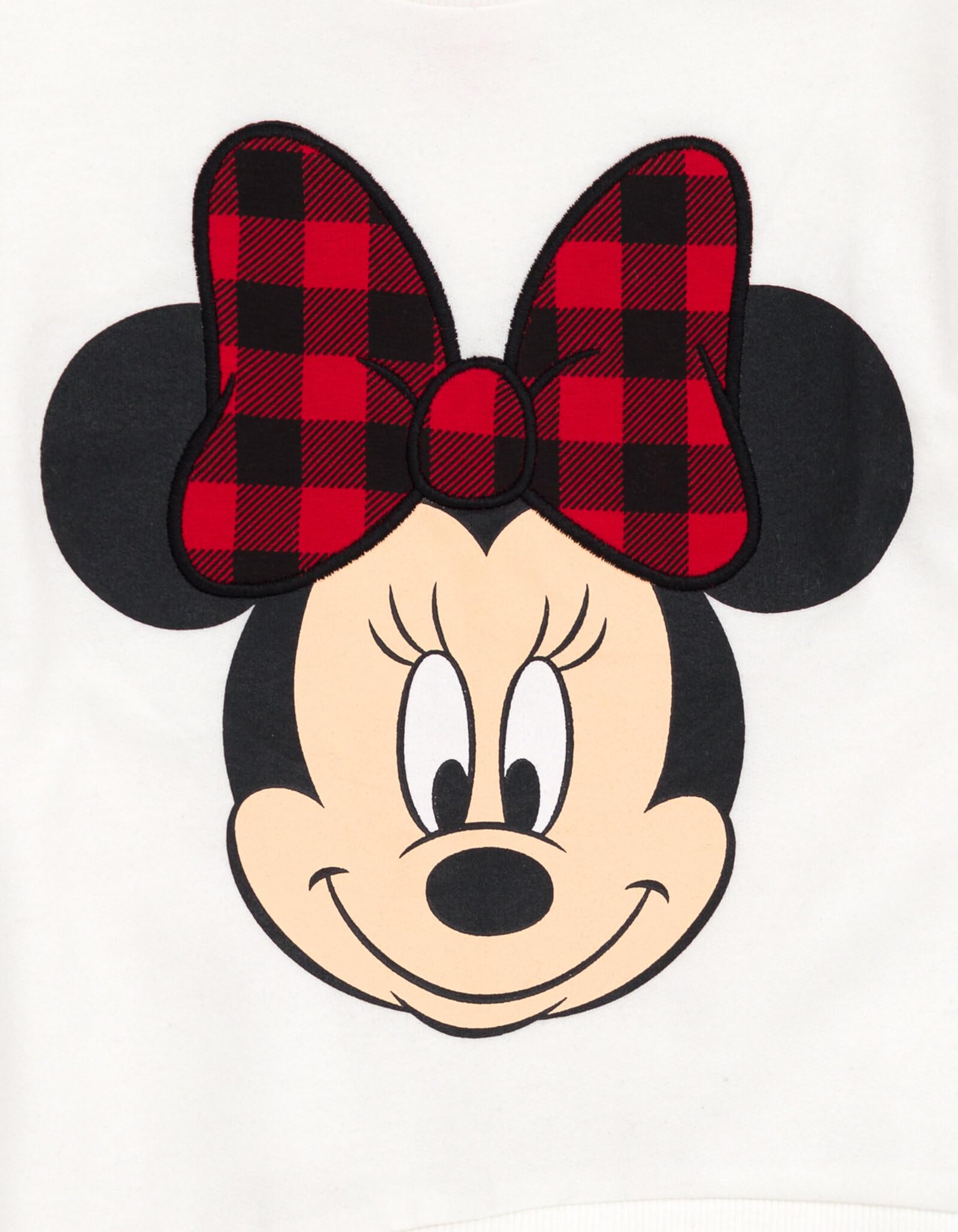 Disney Minnie Mouse Little Girls FleeceSweatshirt and Leggings Outfit Set White/Red 7-8