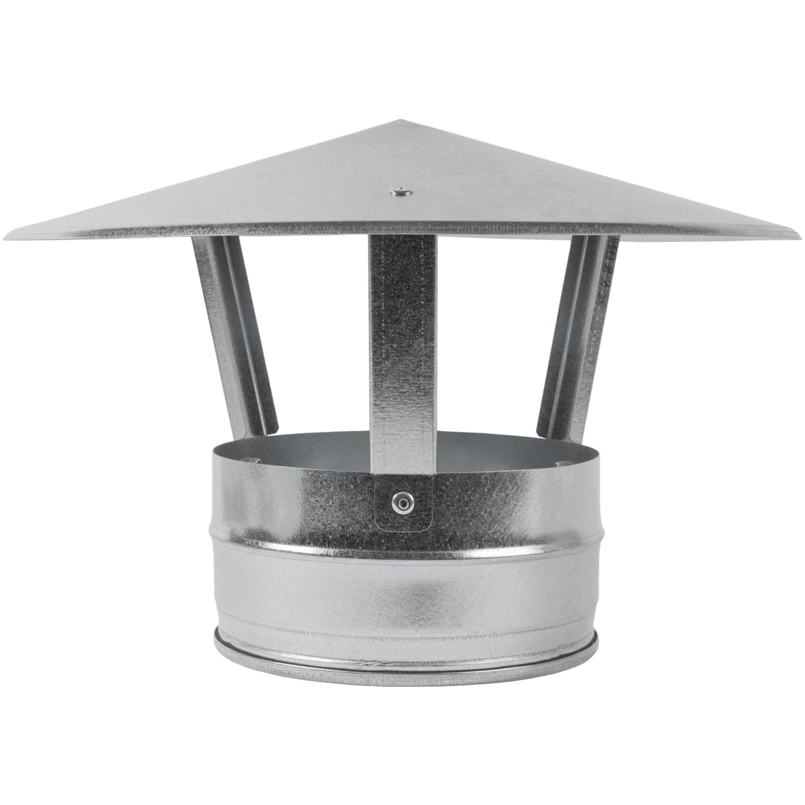 6 Inch Round Roof Cap - All Weather Chimney Cap - Galvanized Steel - Roof Top Round Vent House Exhaust Roof Cap