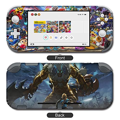 Custom Sticker Skin Compatible with Nintendo Switch & lite Edition Decal Protective Full Set Cover Game Console & Joy Cons Wrap Controller Accessories CGgame Brand Anime Movie Singer (for Switch lite)