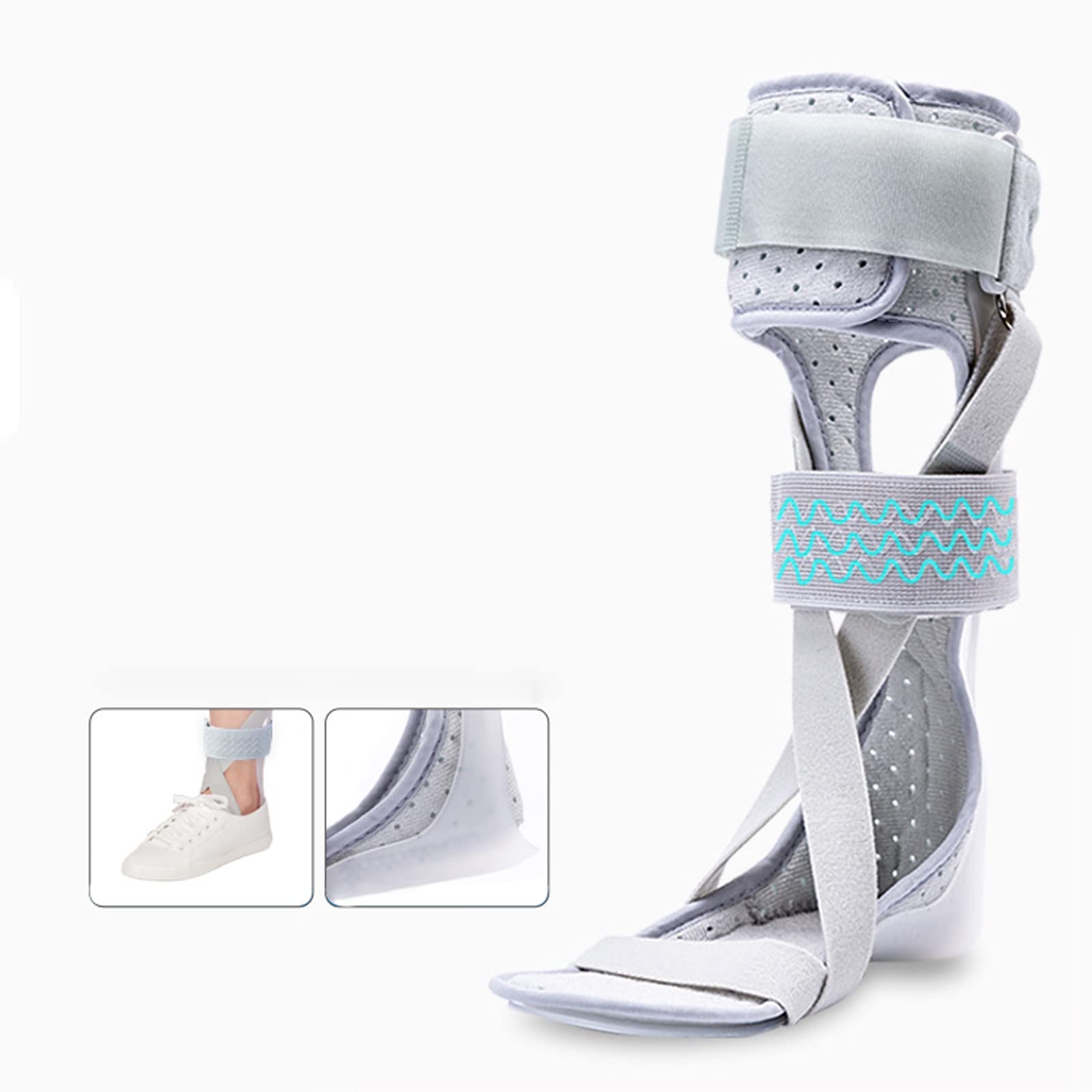 CUSMA Foot Drop Orthosis Brace - Ankle Correction Splint for Treatment of Plantar Fasciitis Achilles Tendonitis & Drop Foot,XL