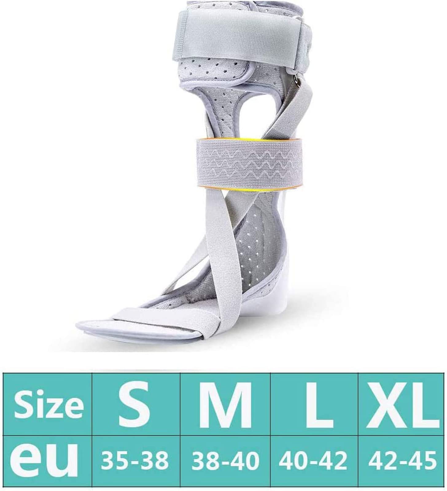 CUSMA Foot Drop Orthosis Brace - Ankle Correction Splint for Treatment of Plantar Fasciitis Achilles Tendonitis & Drop Foot,XL