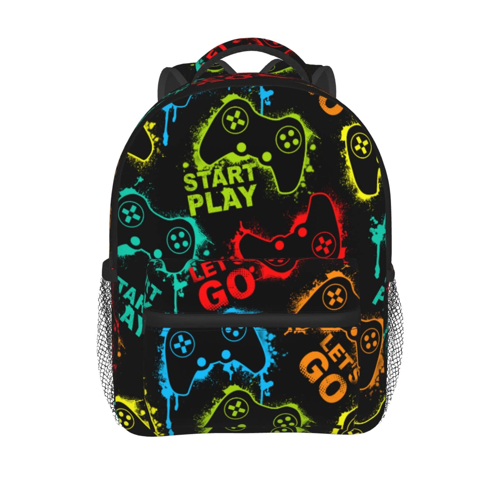 YSBKN Kid's Mini Backpack 12 inch video game funny Backpack Schoolbag Preschool Kindergarten Children Bag Nursery Travel Bag for Toddler Boys Girls Age 3-7