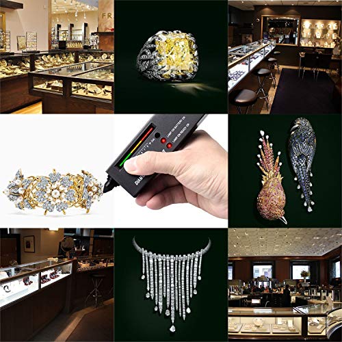 StillCool Diamond Tester, High Accuracy Diamond Tester Pen, Diamond Tester Professional, Diamond Detector Gem Tester Gemstone Gemstone Tester, Black
