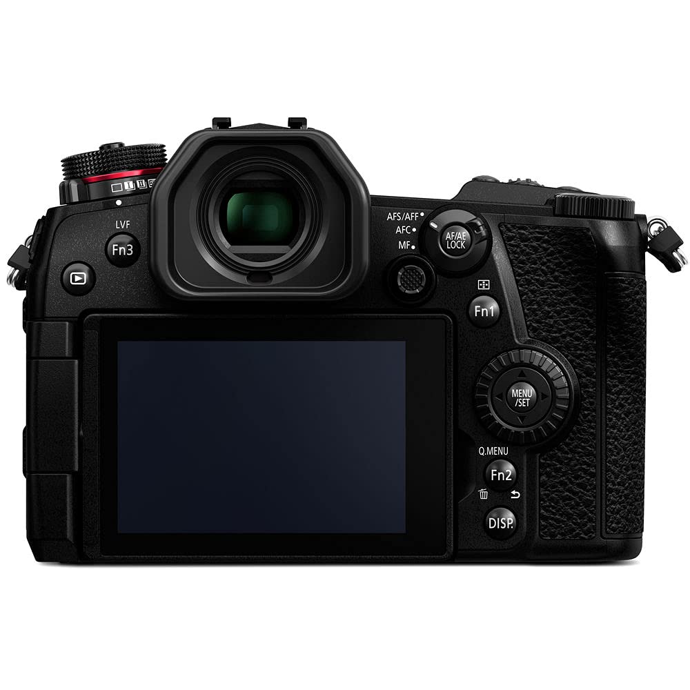 Panasonic DG 50-200mm Lens Lumix DC-G9 Mirrorless Digital Camera (Body Only) (DC-G9KBODY) - Bundle - with LED Video Light + 32GB Memory Card + DMW-BLF19 Battery + Soft Bag + More