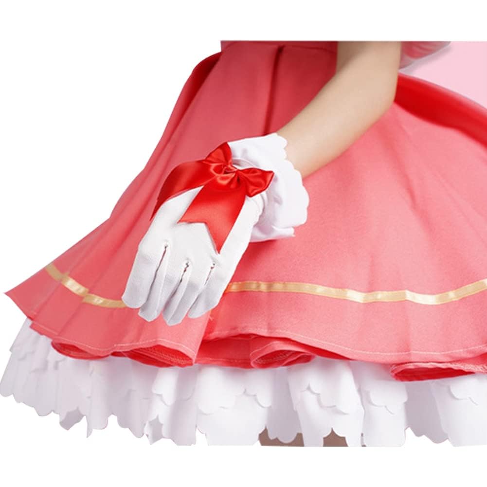 Nozfeon Card Captor Cosplay Costume Card Captor Cosplay Dress Full Set Halloween With Hat