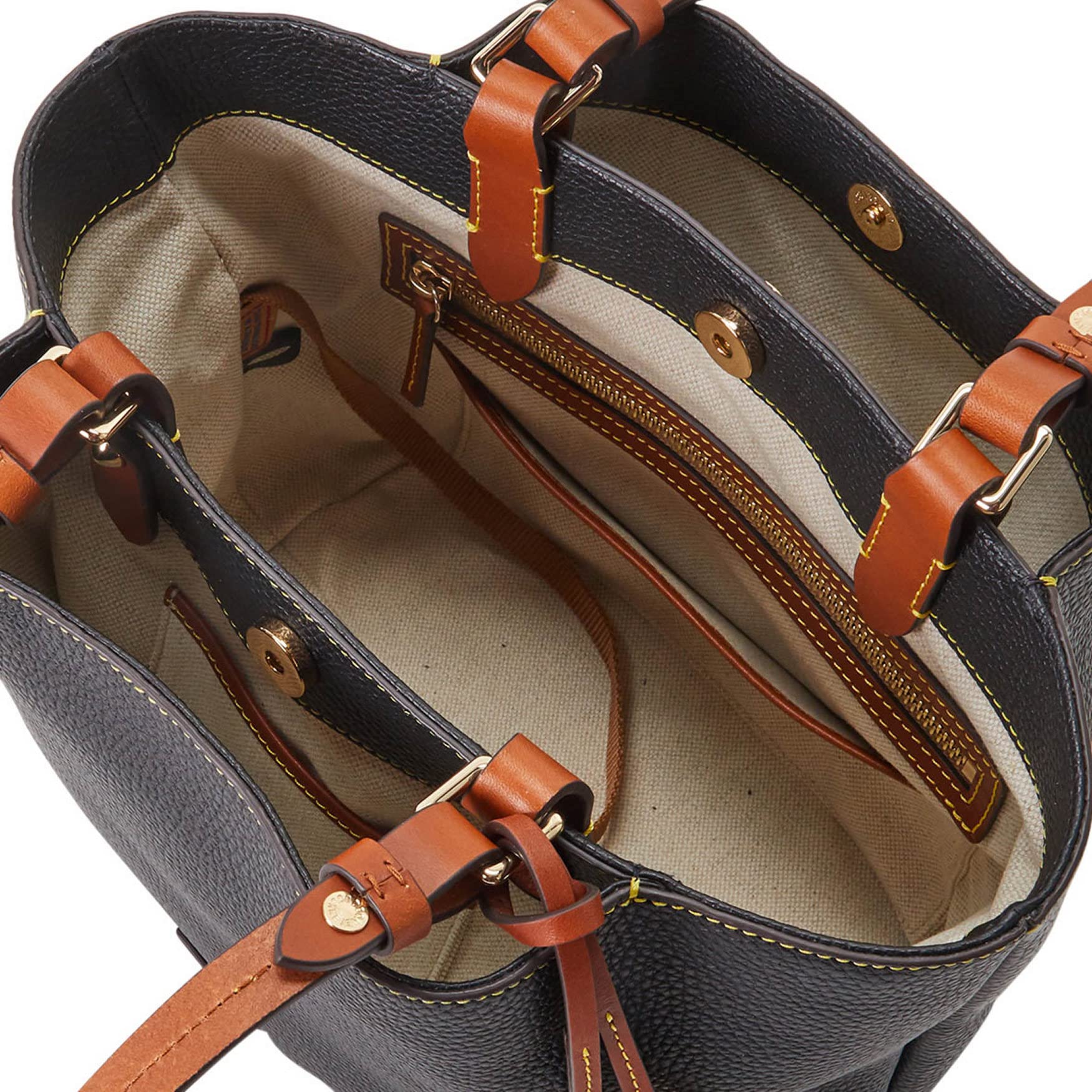 Dooney & Bourke Handbag, Pebble Grain Small Flynn Shoulder Bag - Black