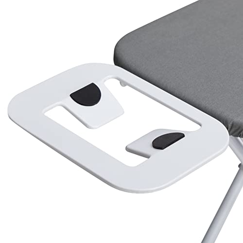 ALIMORDEN Space Saver Ironing Board 36" X 12" with Smart Hanger Adjustable Height 23.8"-30.7" Easy Storage, Padded Top Lightweight for Home Laundry Room Use Grey