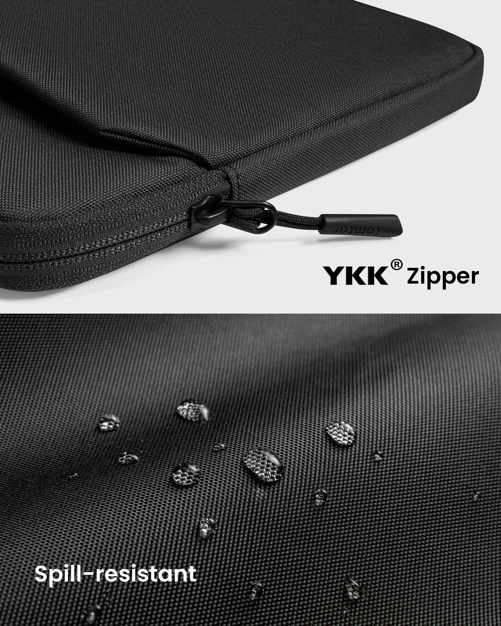 tomtoc Slim Laptop Sleeve for 14-inch MacBook Pro M4/M3/M2/M1 Pro/Max 2024-2021, Water-Resistant Protective Case for 13.8 Inch Surface Laptop AI PC, Accessory Bag
