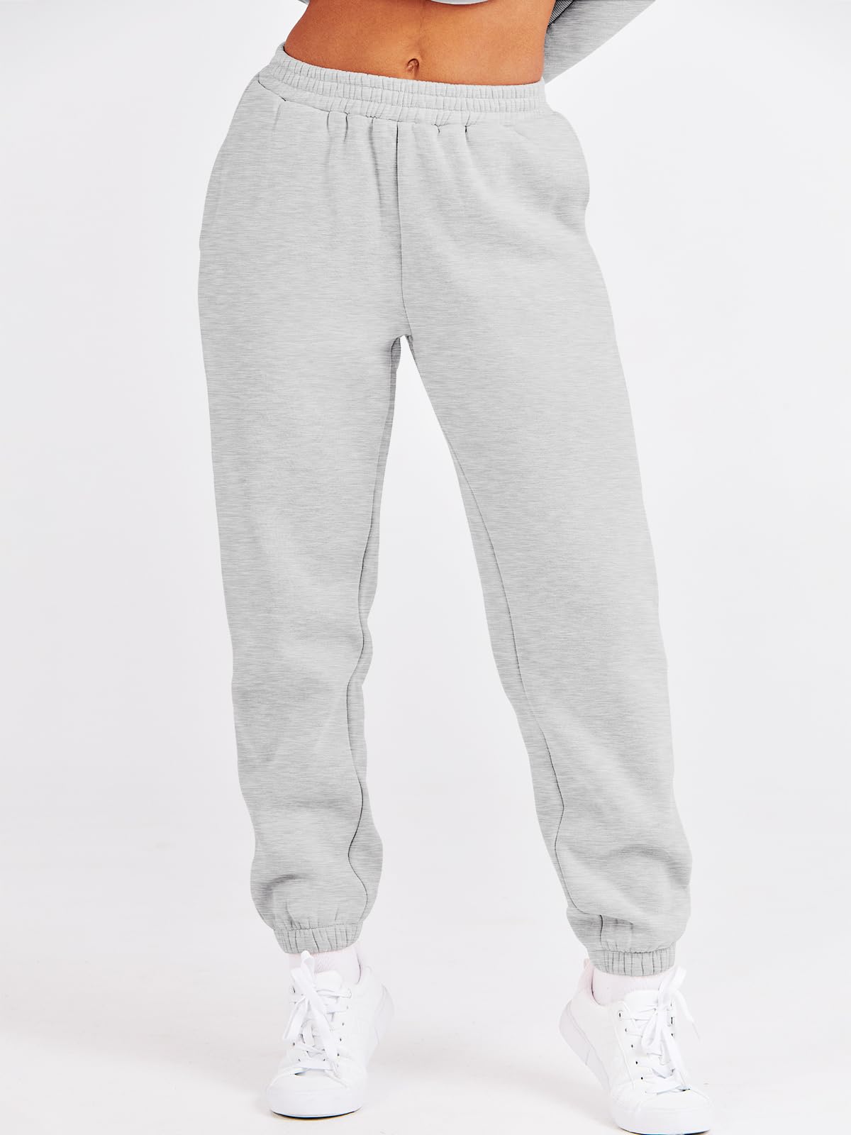 ANRABESS Women's Two Piece Outfits Lounge Set Long Sleeve Crewneck Sweatshirt Jogger Pants Tracksuit Sweatsuit 2024 Fall Sets Small