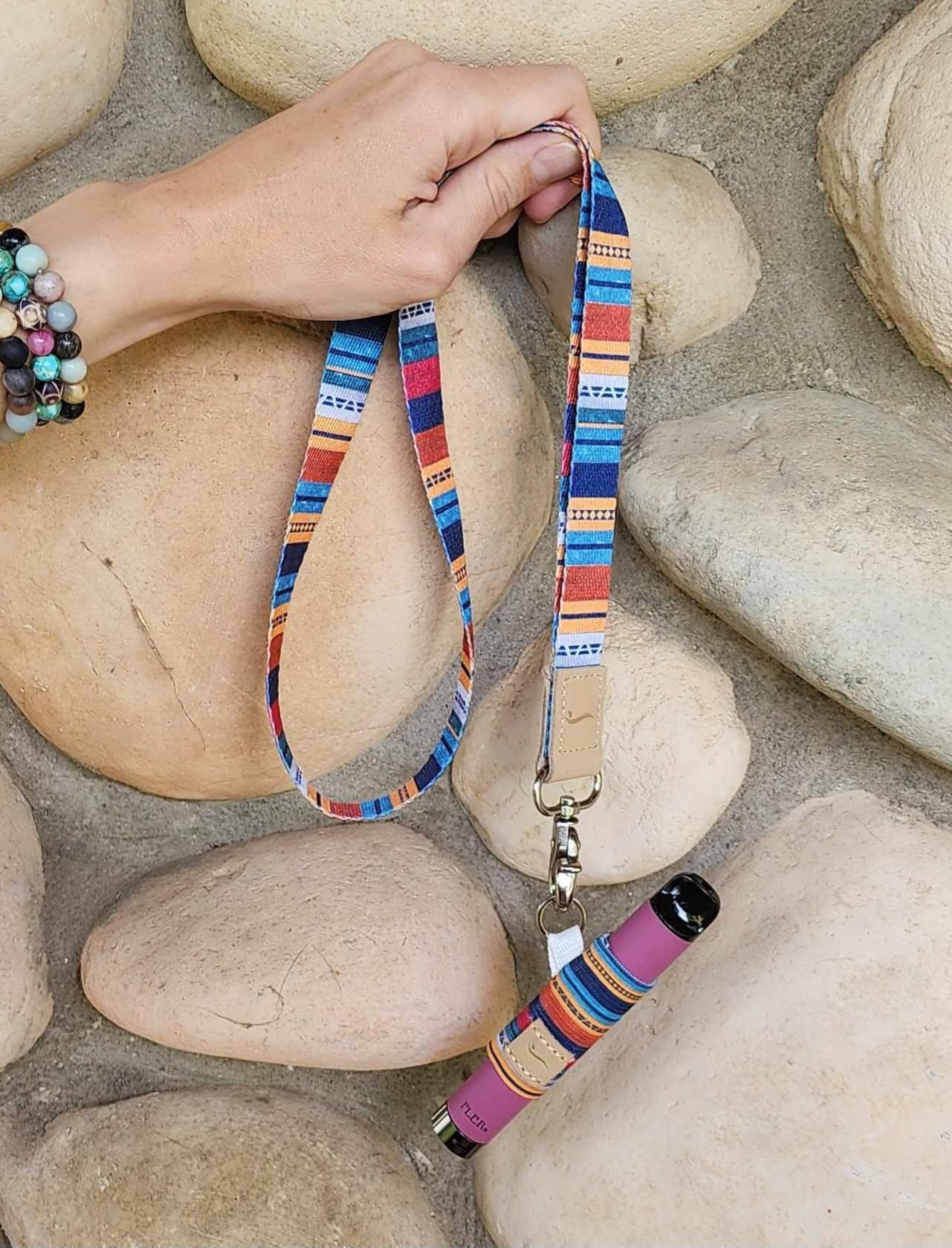 River & Rain Lanyard & Elastic Anti Lost Device Holder Case Leash Necklace for many uses