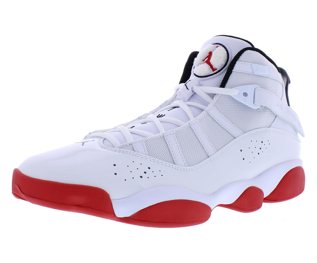 Nike Jordan Men's 6 Rings Basketball Shoes 322992-012 White/University Red 9.5