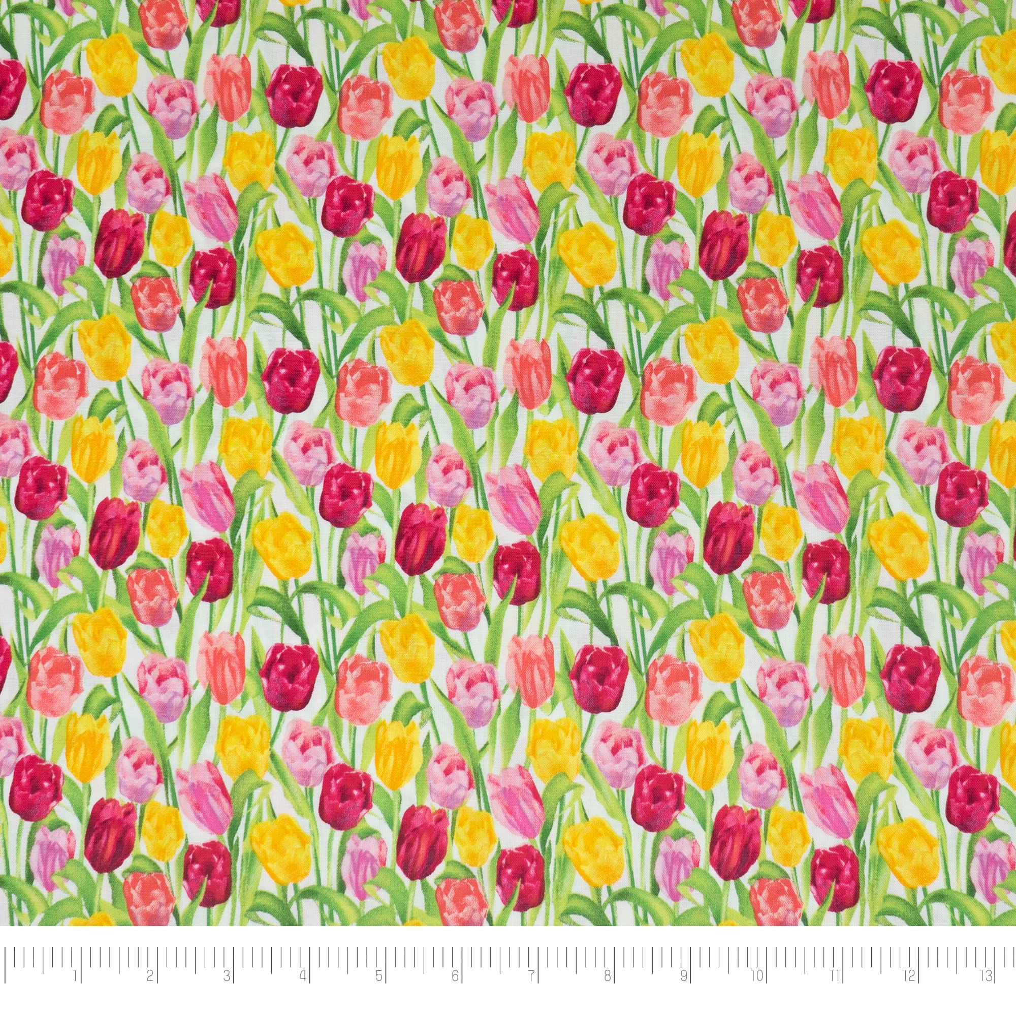 Singer Fabrics, 100% Cotton, Multi Tulip, 2 Yard Precut