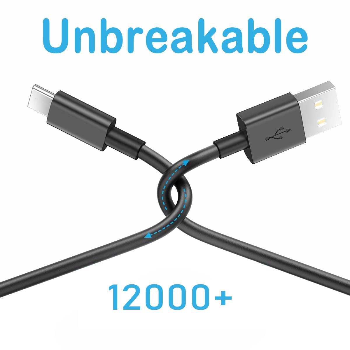 Noise Cancelling Headphones Charger Cable for ZIHNIC, Soundcore Life Q20, iJoy Old Version, MUSICOZY, TUINYO, OneOdio A70, A11, MIDOLA, Gorsun Wireless Bluetooth Headphones Micro Charging Cord Adapter