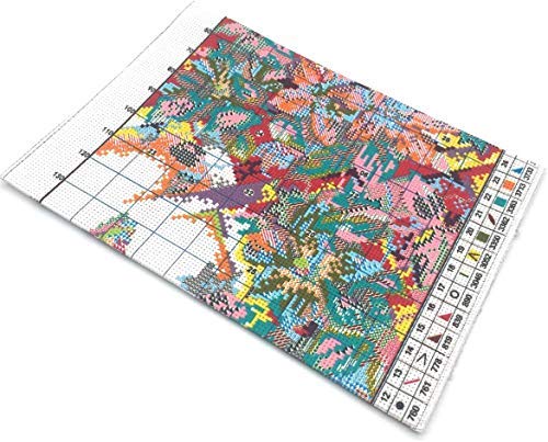 Maydear Cross Stitch Kits Stamped Full Range of Embroidery Starter Kit for Beginners Pre-Printed Pattern 14CT 2 Strands 11.81 * 12.99in - Spring Dance