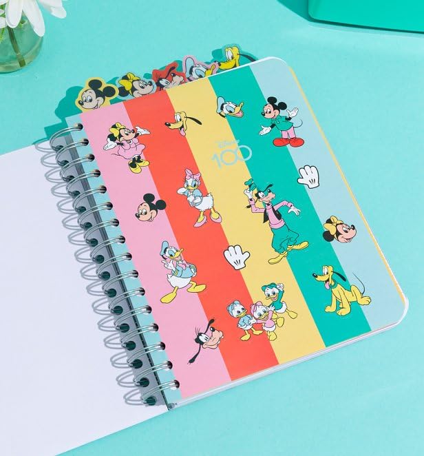 LOUNGEFLY Stationary Disney D100 Mickey and Friends Journal with TABS