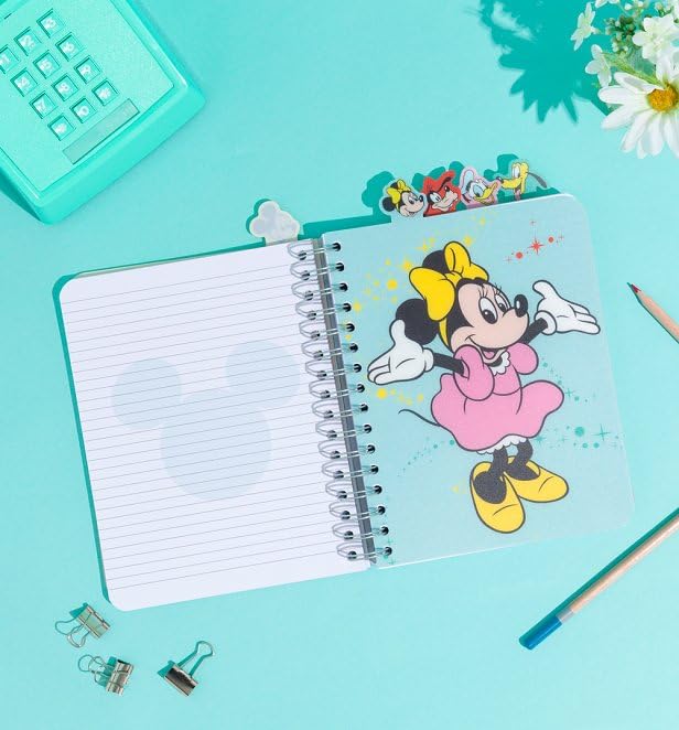 LOUNGEFLY Stationary Disney D100 Mickey and Friends Journal with TABS