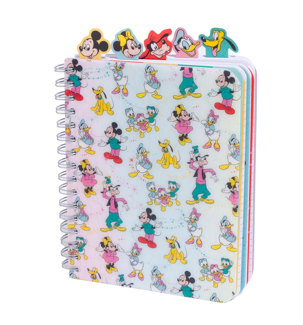 LOUNGEFLY Stationary Disney D100 Mickey and Friends Journal with TABS