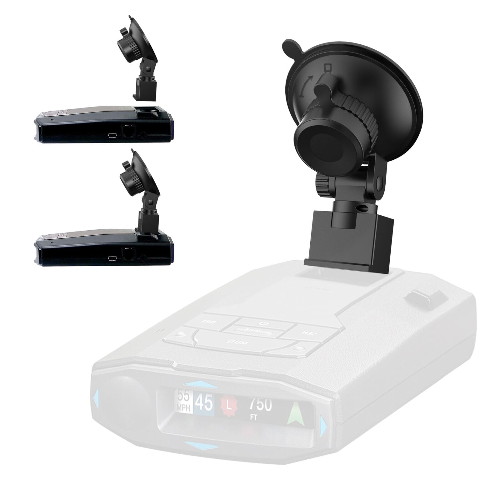 Radar Detector Mount,Car Radar mounting Bracket,Windshield and Dashboard Suction Mount,for Escort Max360c Max 3 IX IXc Redline EX Beltronics Cobra DualPro GT 360 Radar Models, w/EZ Magnet Connection