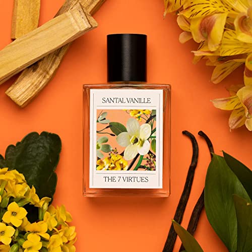 The 7 Virtues Santal Vanille Eau de Parfum 1.7 oz Natural Ingredients Perfume