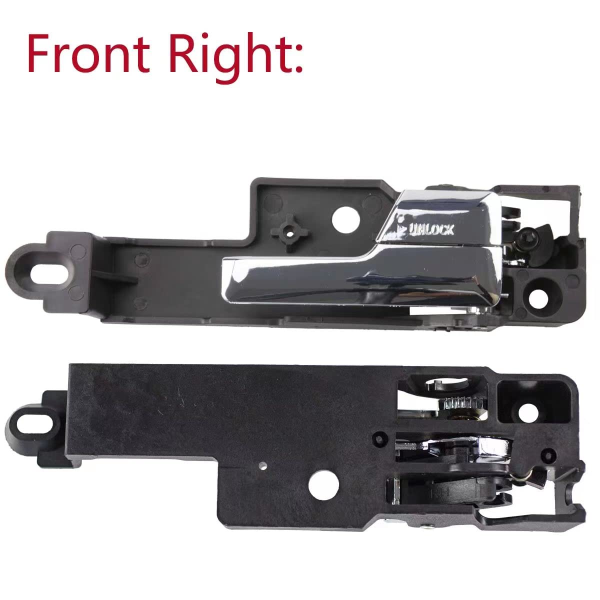 VYANYI Interior Door Handle (4PCS) Compatible with 2006-2012 Ford Fusion 2007-2012 Lincoln MKZ 2006 Lincoln Zephyr 2006-2011 Mercury Milan, for Front Rear Left Right Door