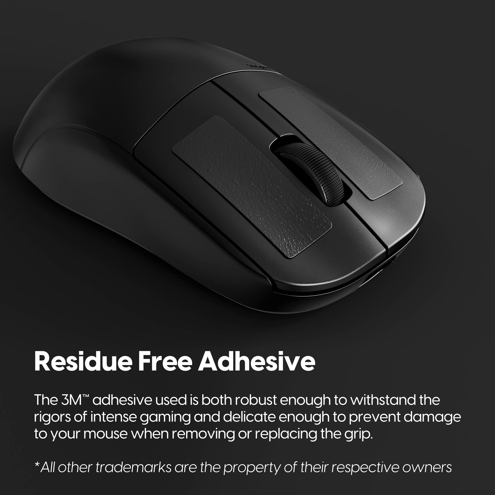 Pulsar Gaming Gears SUPERGRIP Pre-Cut 1 Universal Griptape Pre-Laminated Sweat Absorbing High Performance Universal Anti Slip Mouse Grip Tape Ultra-Thin 0.5mm (0.02in)