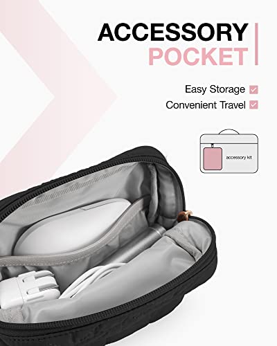 BAGSMART 13-14 inch Laptop Sleeve with Handle, Puffy Padded Laptop Case with Accessories Bag, MacBook Case Sleeve Fitted with MacBook Air Pro 13.3 inch 14 inch, Computer Sleeve Fitted with Dell,HP