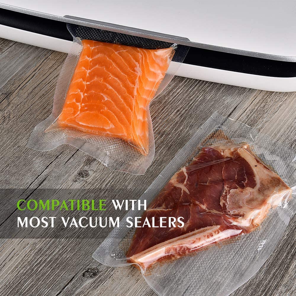 Vacuum Sealer Bags for Food,Food Saver Bags Rolls,11"x50'Rolls 2 Pack,Commercial Grade, Heavy Duty, BPA Free,Great for Vac Storage